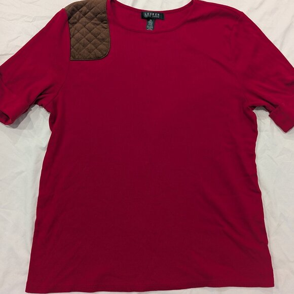 Lauren Ralph Lauren | Tops | Lauren Ralph Lauren Top Womens Xl Red ...